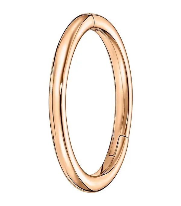 MARIA TASH Gold Single Hoop Earring - Rose Gold