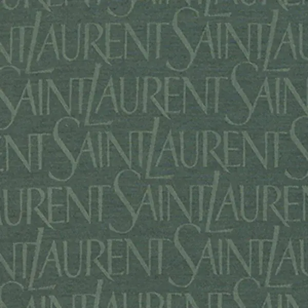 Saint Laurent Silk-wool Logo-jacquard Scarf - Green