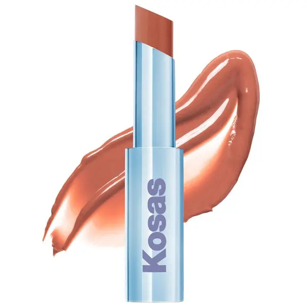 KOSAS Wet Stick Moisturizing Shiny Sheer Lipstick With Ceramides - Papaya Treat