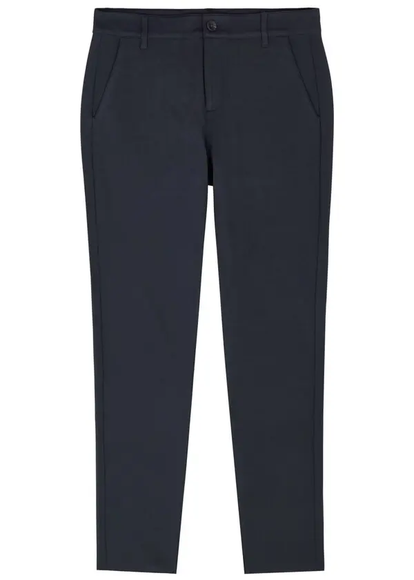 Paige Stafford Slim-leg Trousers - Navy