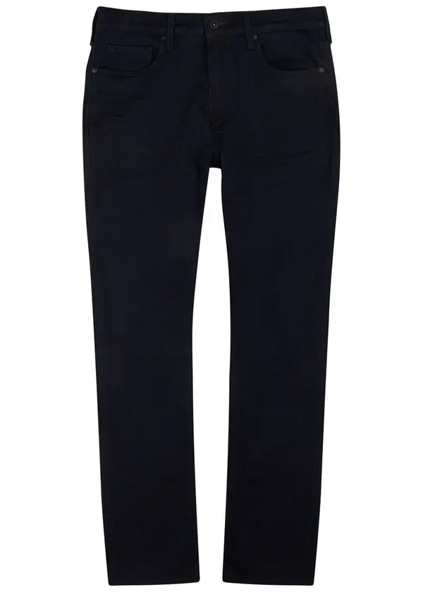 Paige Normandie Straight-leg Jeans - Dark Blue