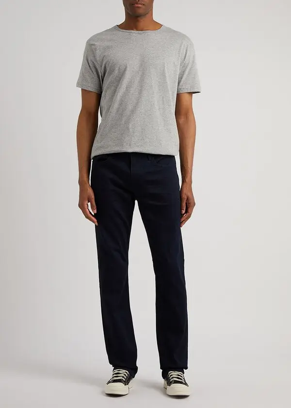 Paige Normandie Straight-leg Jeans - Dark Blue