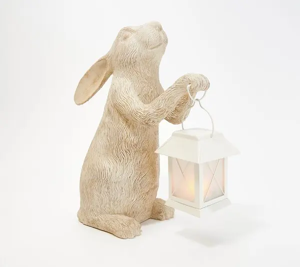 VALERIE PARR HILL Indoor/outdoor 15' Bunny W/ Illuminated Lantern Valerie - One-color