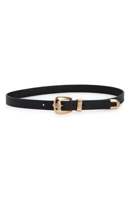 PETIT MOMENTS Etched Buckle Belt - Black
