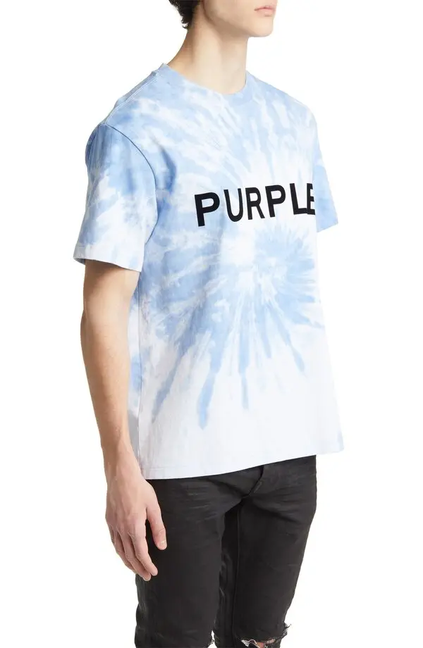 PURPLE BRAND Tie Dye Logo Graphic T-shirt