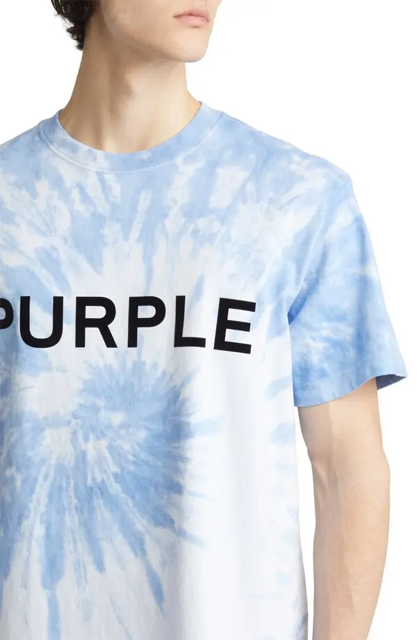 PURPLE BRAND Tie Dye Logo Graphic T-shirt
