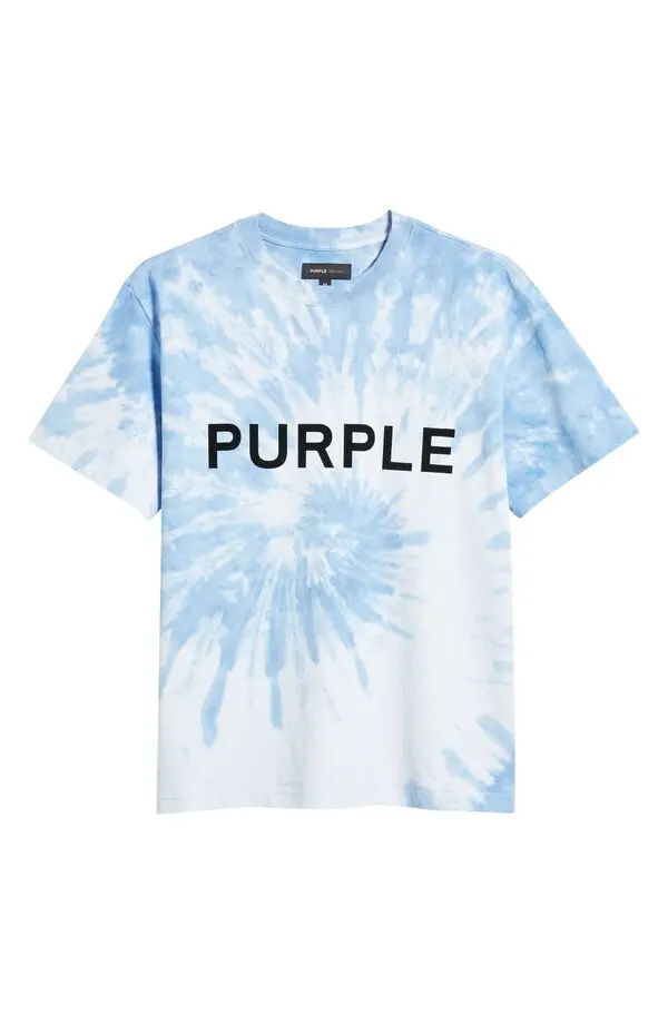 PURPLE BRAND Tie Dye Logo Graphic T-shirt