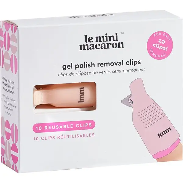 LE MINI MACARON Gel Nail Polish Remover Clips - No Color