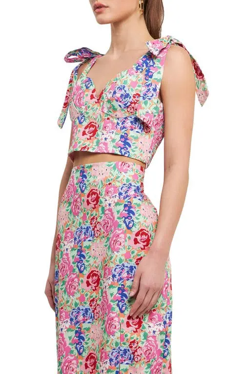 Endless Rose Floral Print Crop Tank