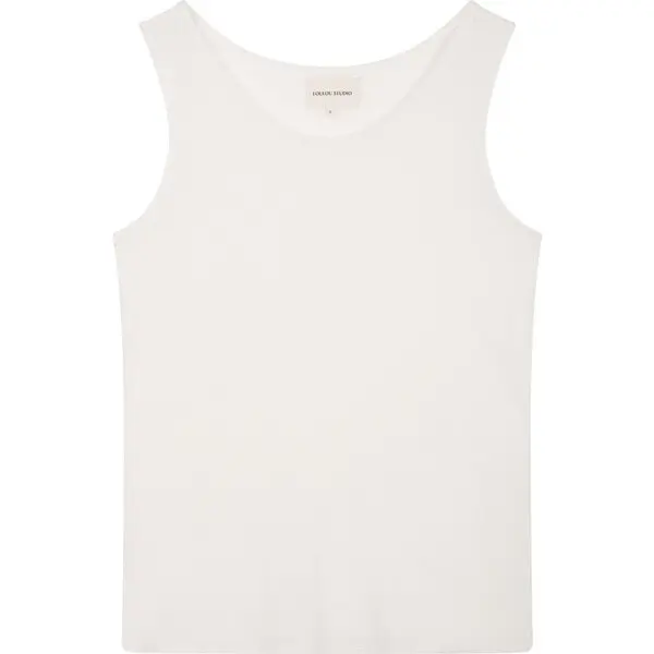 Loulou De Saison Loulou Studio Rib Tank - Ivory