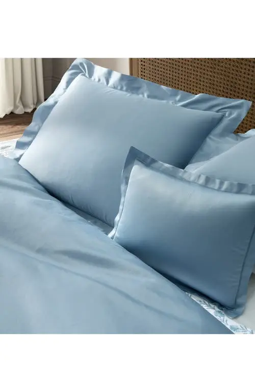 MATOUK Talita Satin Stitch Sham - Hazy Blue