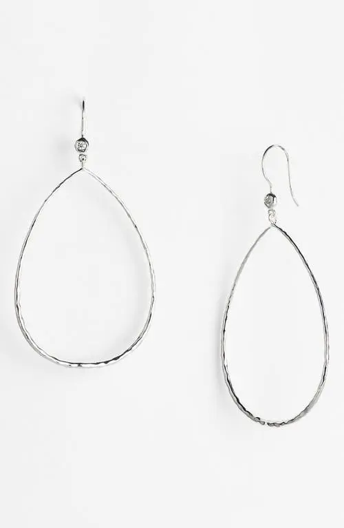 Ippolita Diamond Accent Teardrop Earrings - Sterling Silver