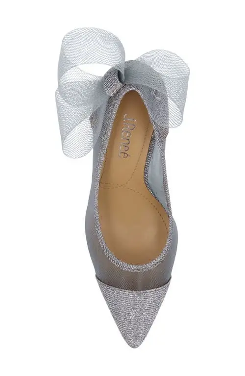 J. Reneé Sheer Pointed-toe Pumps With Bow