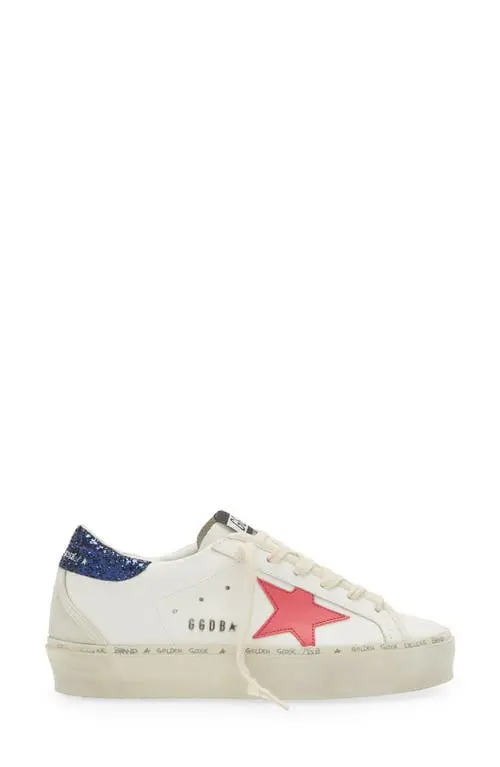 GOLDEN GOOSE Hi Star Platform Sneakers - White/pink