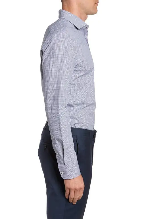 Nordstrom Tech-smart Trim Fit Stretch Plaid Dress Shirt