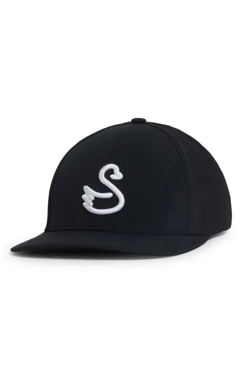 SWANNIES Swan Delta Waterproof Baseball Cap - Black-white