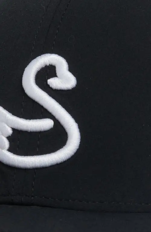 SWANNIES Swan Delta Waterproof Baseball Cap - Black-white