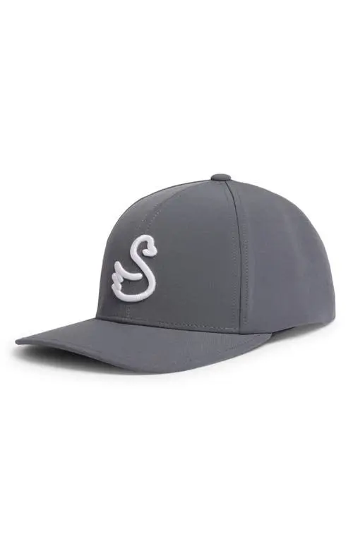 SWANNIES Swan Delta Waterproof Baseball Cap - Graphite White