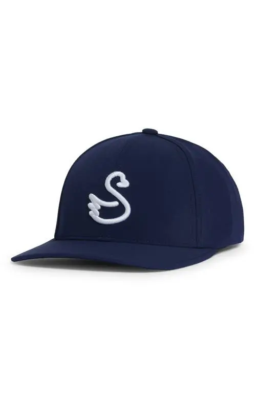 SWANNIES Swan Delta Waterproof Baseball Cap - Navy-white