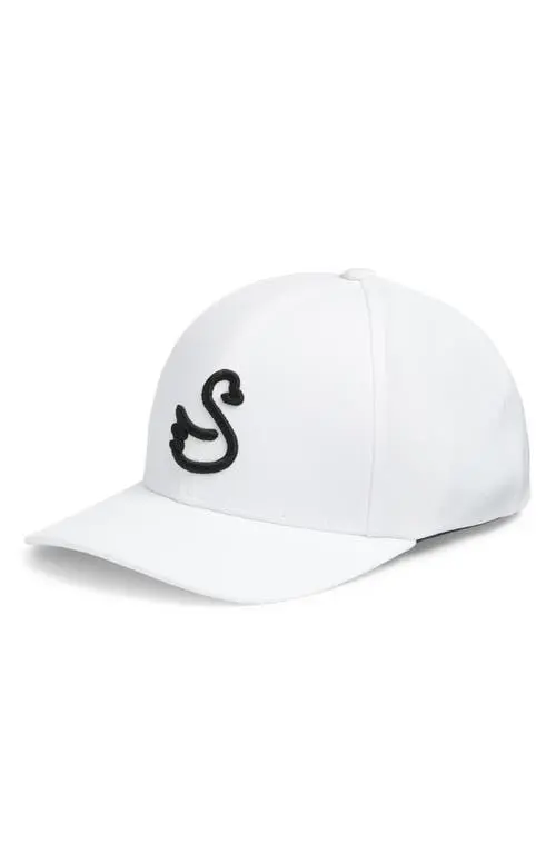SWANNIES Swan Delta Waterproof Baseball Cap - White-black