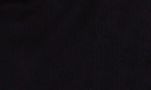 LIVERPOOL Double Layer V-neck Rib Top - Black
