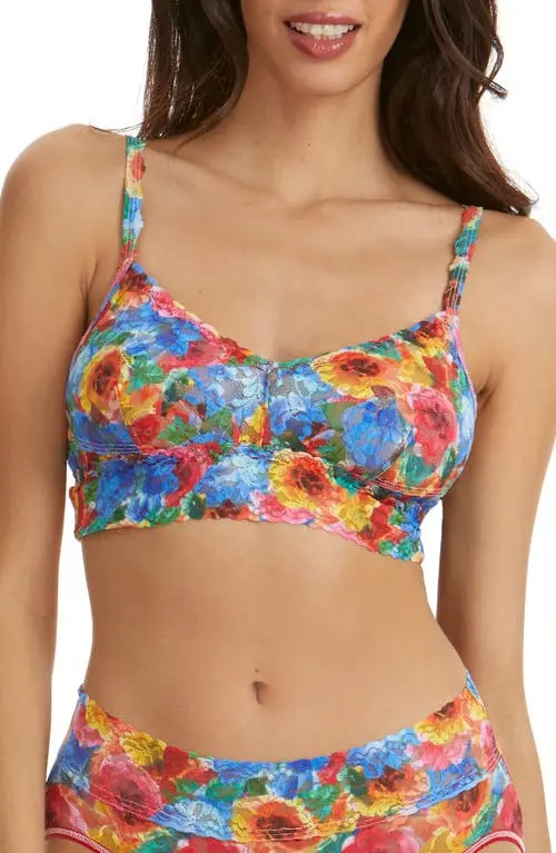 Hanky Panky Retro Print Lace Bralette - Bold Blooms