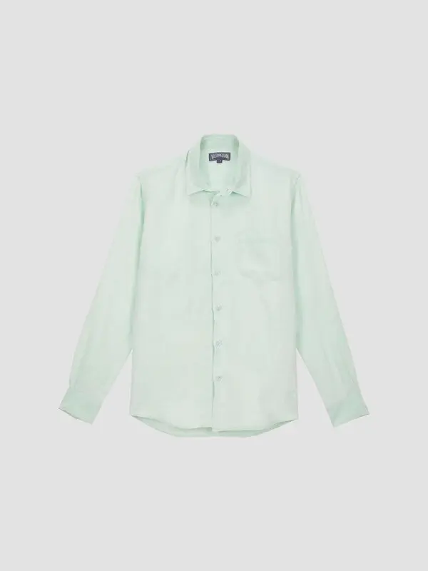 Vilebrequin Caroubis Linen Shirt - Vert
