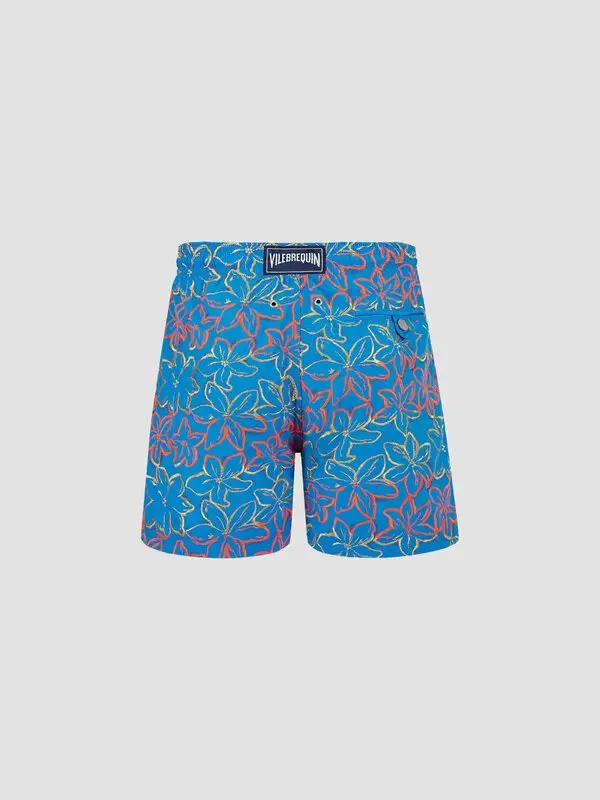 Vilebrequin Floral-embroidered Swim Shorts - Faience