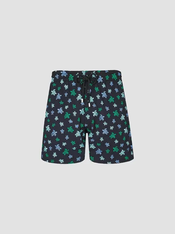 Vilebrequin Micro Ronde Des Tortues Embroidered Swim Trunks