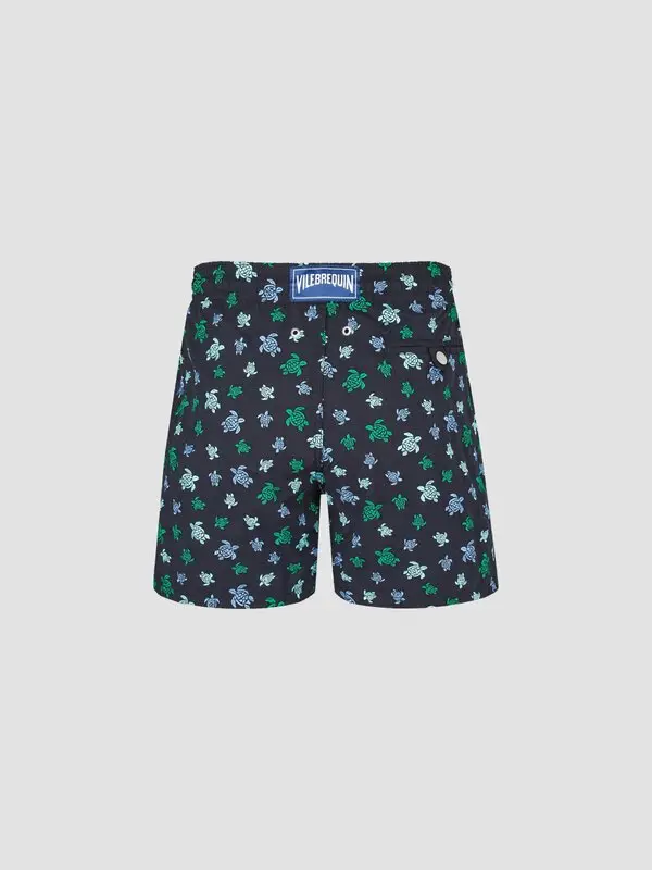 Vilebrequin Micro Ronde Des Tortues Embroidered Swim Trunks