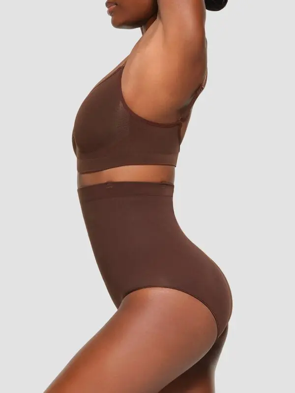 SKIMS Core Strong High-waisted Brief - Cocoa
