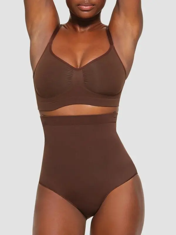 SKIMS Core Strong High-waisted Brief - Cocoa