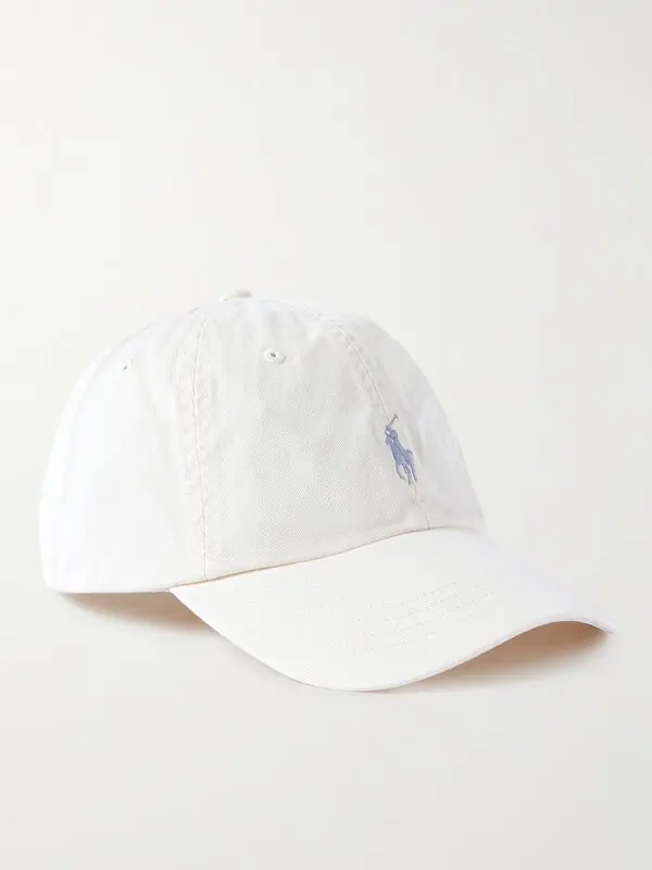 Polo Ralph Lauren Logo-embroidered Cotton-twill Baseball Cap - Neutrals