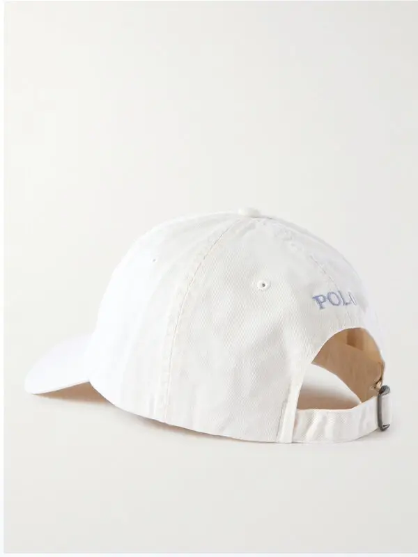 Polo Ralph Lauren Logo-embroidered Cotton-twill Baseball Cap - Neutrals