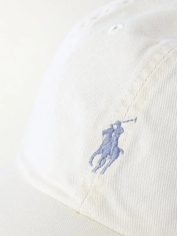 Polo Ralph Lauren Logo-embroidered Cotton-twill Baseball Cap - Neutrals