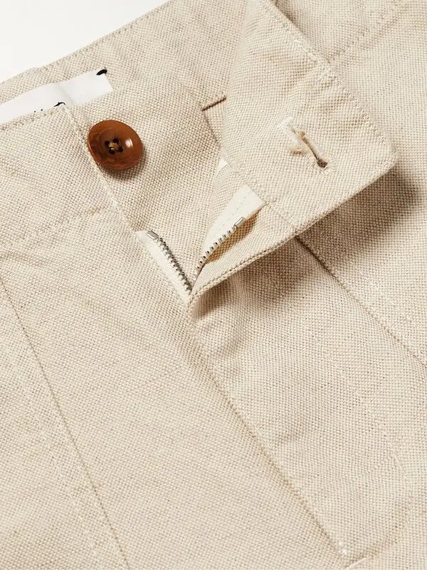 Mr P. Straight-leg Cotton-twill Cargo Shorts