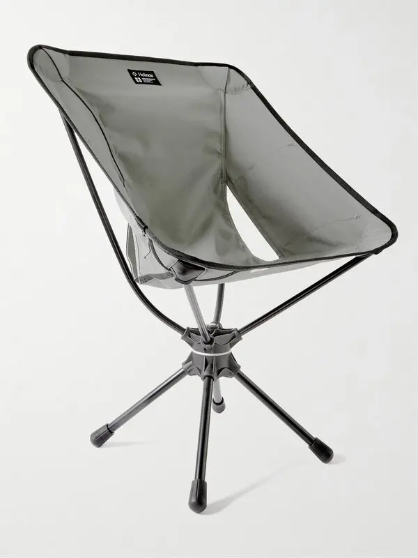 Neighborhood Helinox Logo-Print Swivel Chair In Gray - 50% Off
