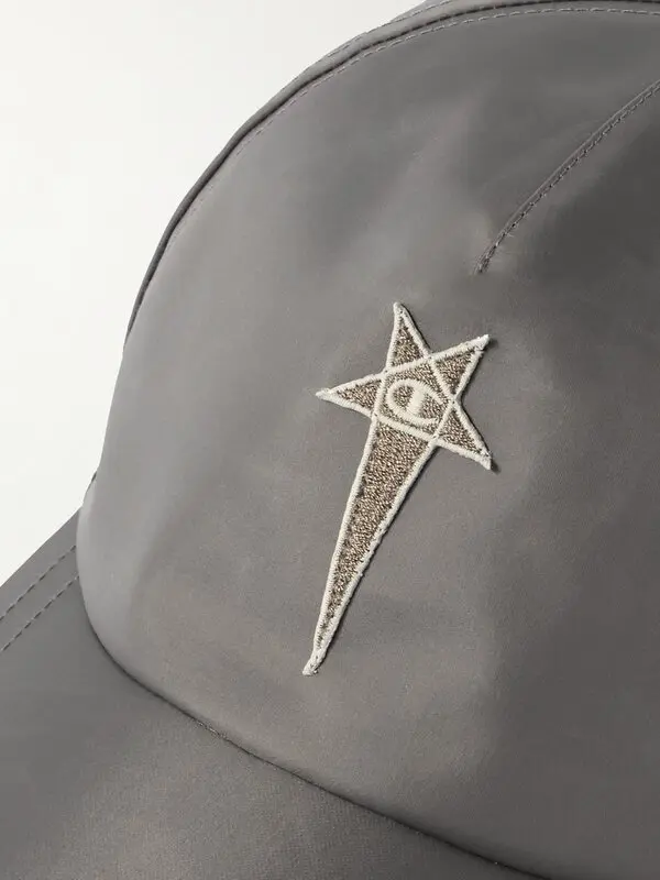 Rick Owens Champion Logo-appliquéd Recycled-shell Cap