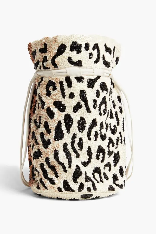 GANNI Beaded Chiffon Bucket Bag