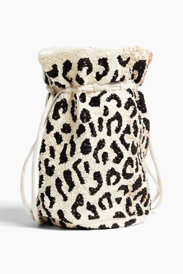 GANNI Beaded Chiffon Bucket Bag