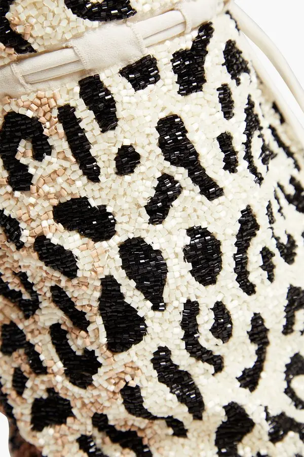 GANNI Beaded Chiffon Bucket Bag
