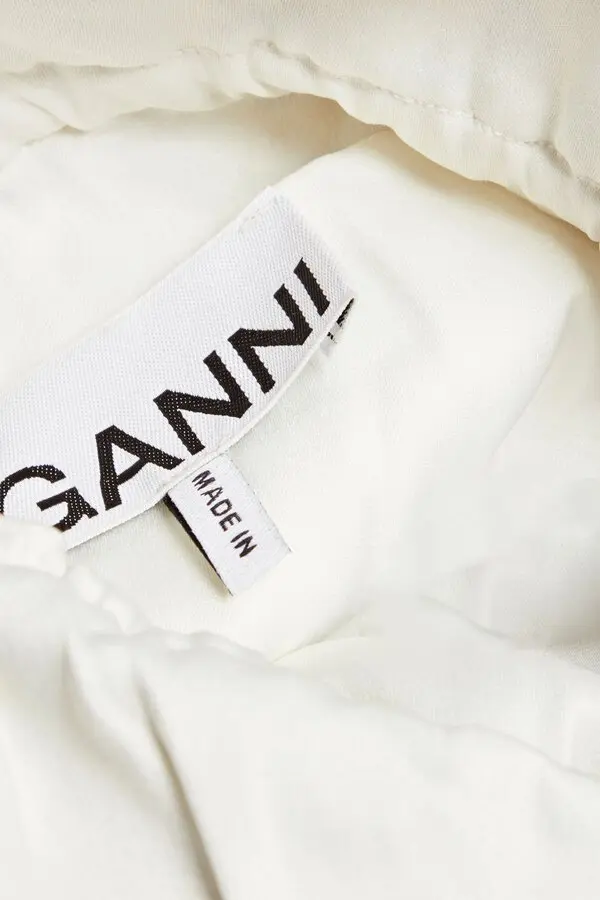 GANNI Beaded Chiffon Bucket Bag