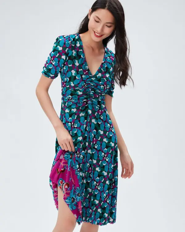 Diane Von Furstenberg Koren Reversible Mesh Dress