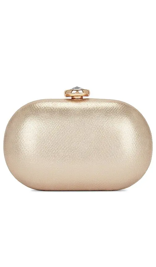 OLGA BERG Marta Metallic Clutch