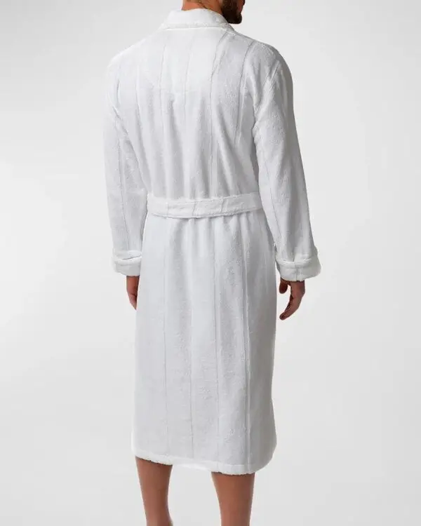 Majestic International Apos;s Ultra Lux Jacquard Shawl Robe - White