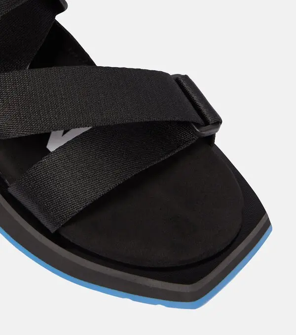 GANNI Performance Webbing Sandals - Black
