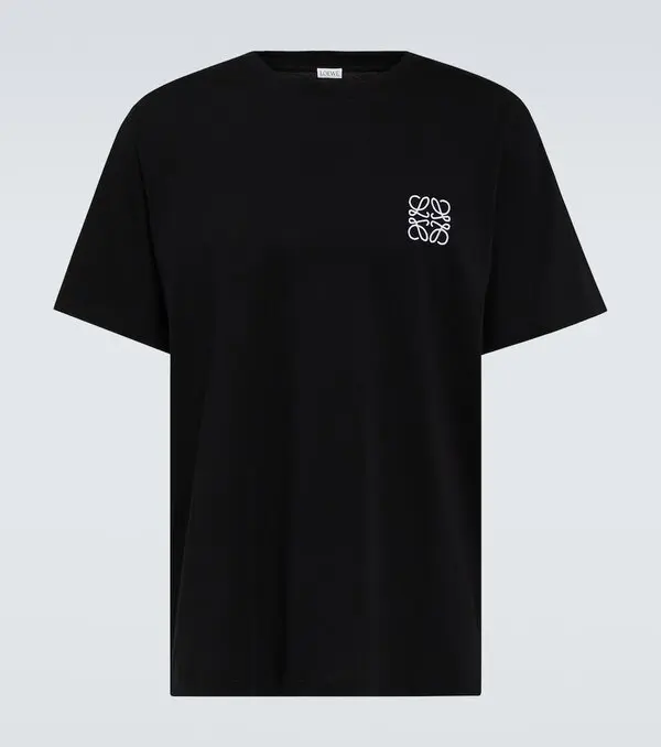 Loewe Anagram Cotton Jersey T-shirt - Black