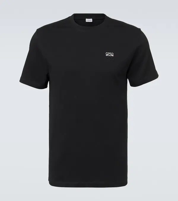 Loewe Anagram Cotton Jersey T-shirt - Black
