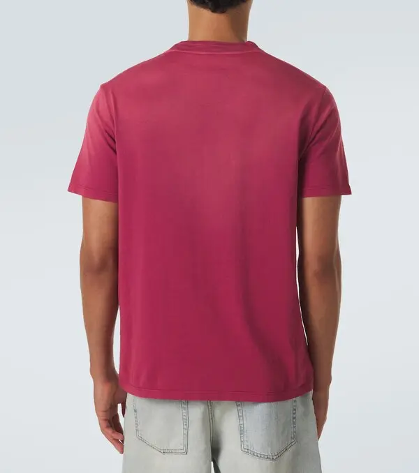 Loewe Anagram Cotton Jersey T-shirt - Red