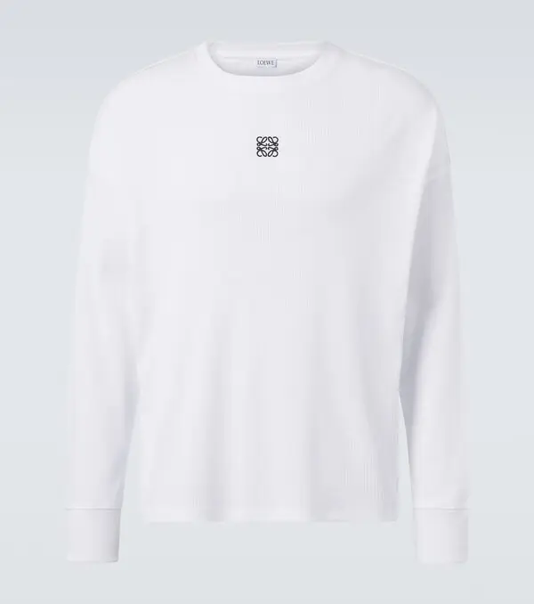 Loewe Anagram Cotton Jersey T-shirt - White